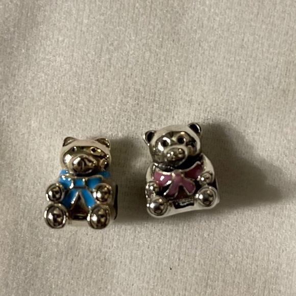 Jewelry | New Girl And Boy Teddy Bear Charms 925 Sterling Silver | Poshmark